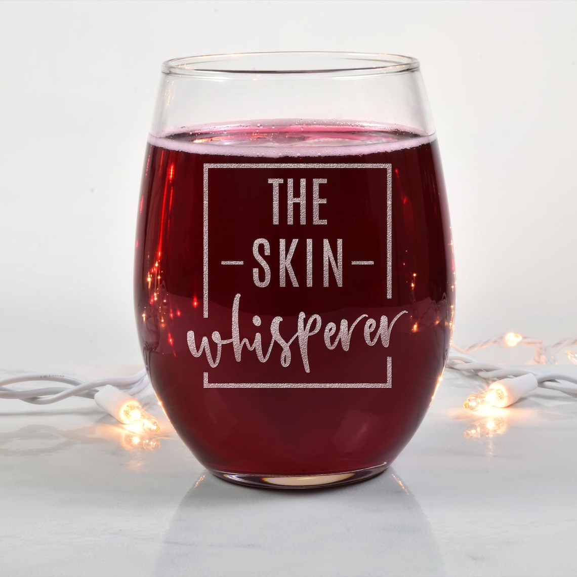 The Skin Whisperer Stemless Wine Glass: Esthetician Gift - Etsy