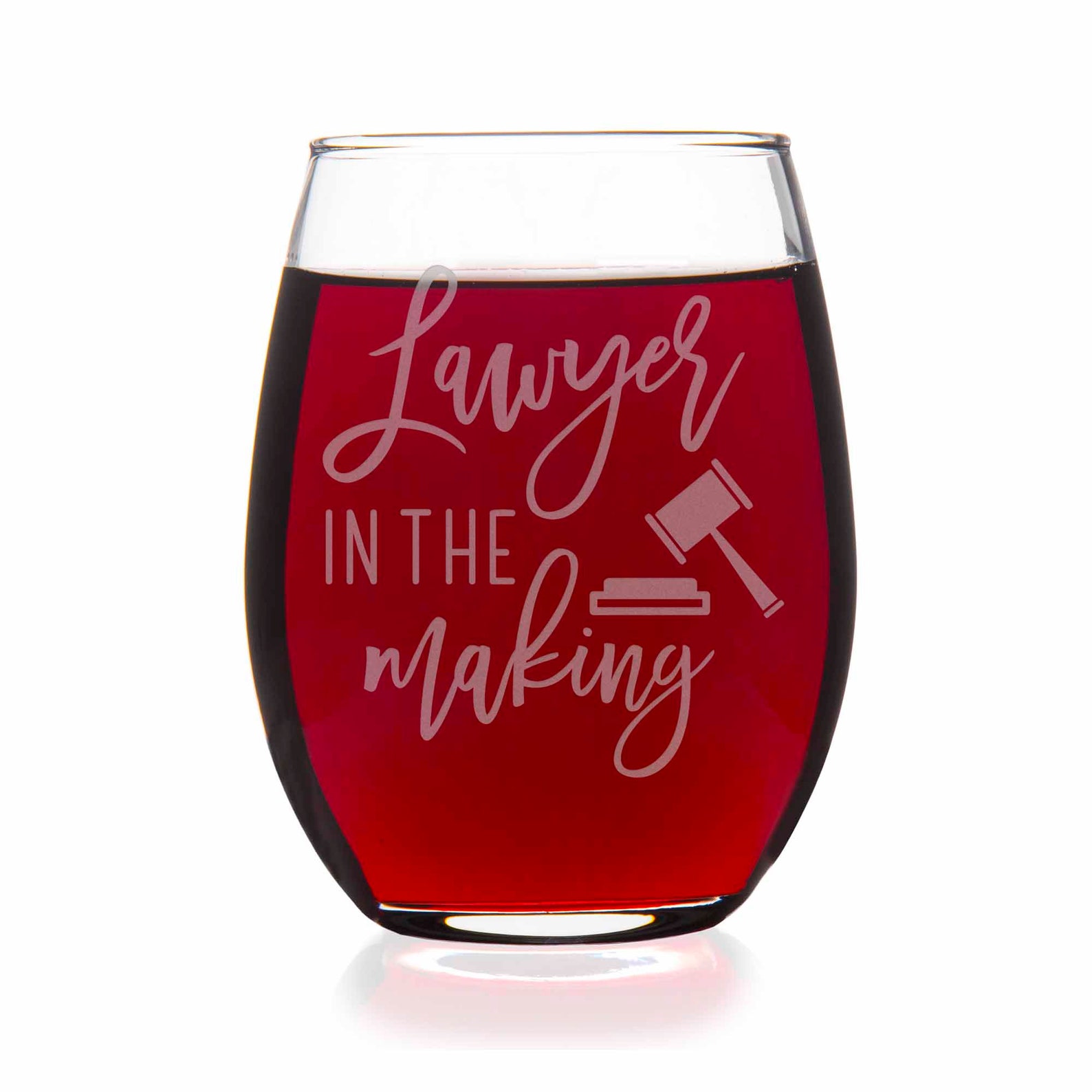 Lawyer in the Making Law School Stemless Wine Glass Law | Etsy