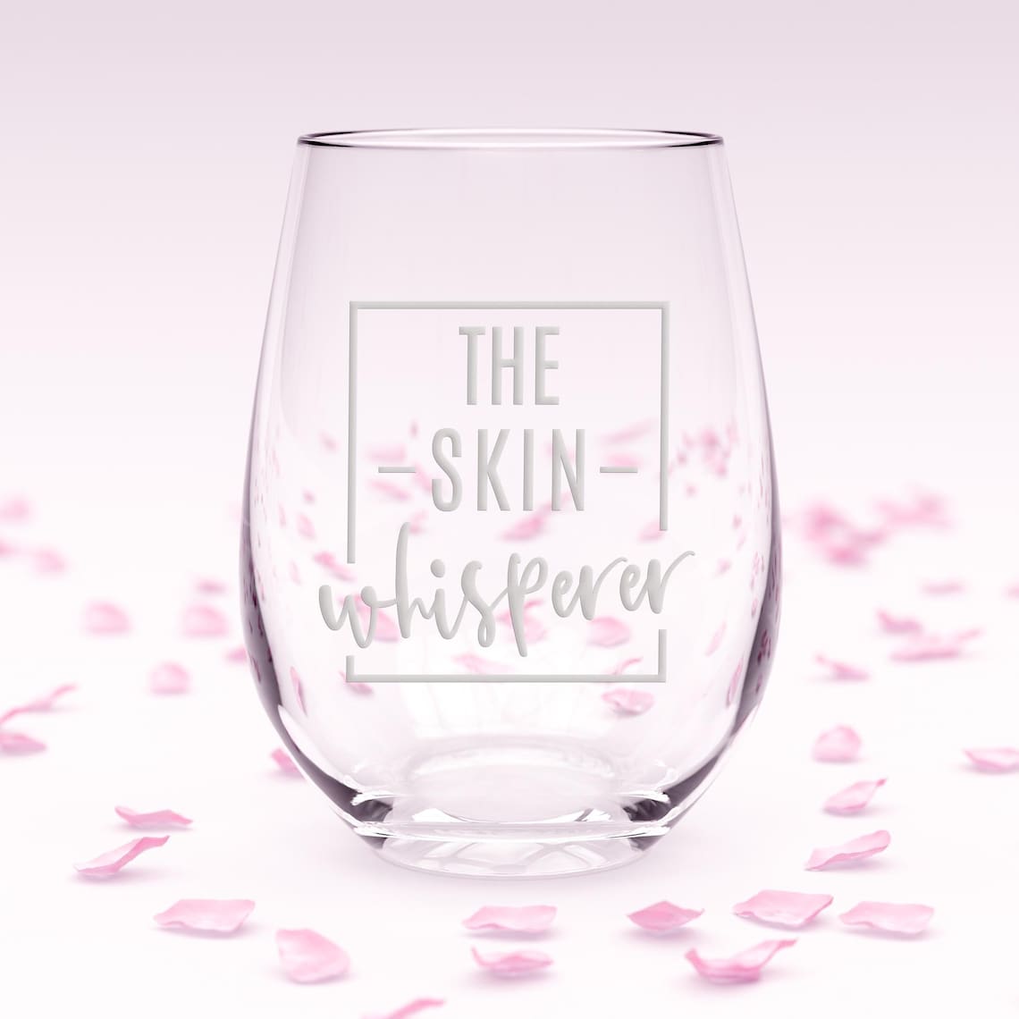 The Skin Whisperer Stemless Wine Glass: Esthetician Gift - Etsy