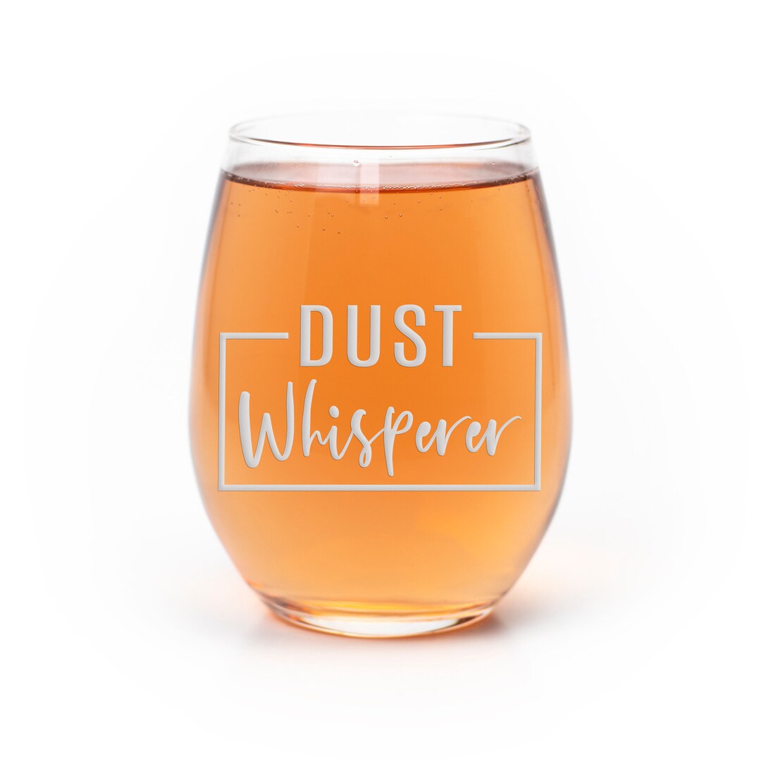 Housekeeping Gifts, House Cleaner Gift - Dust Whisperer Stemless Wine ...