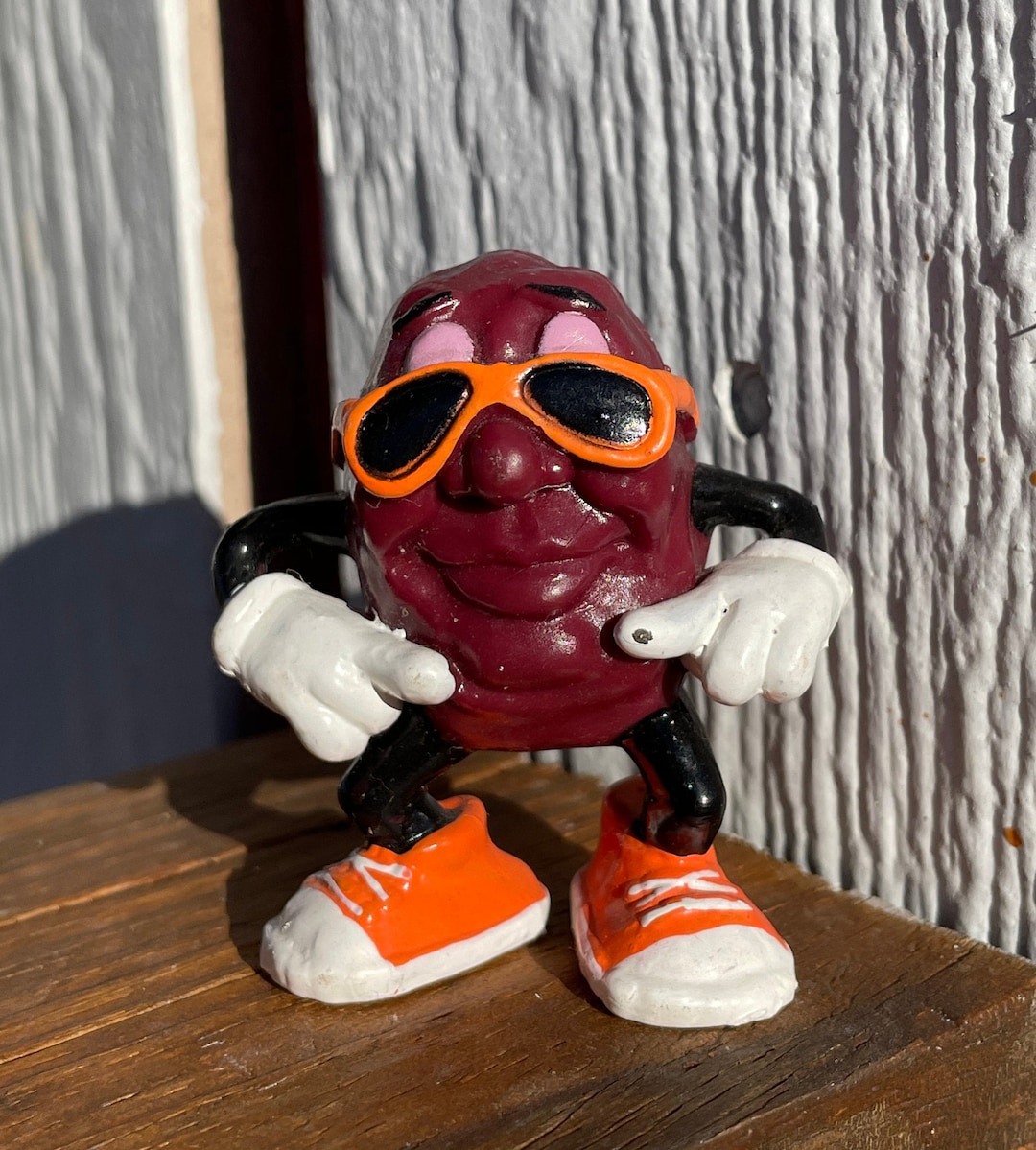 1987 California Raisins Figure With Orange Sunglasses and Shoes *hardee ...