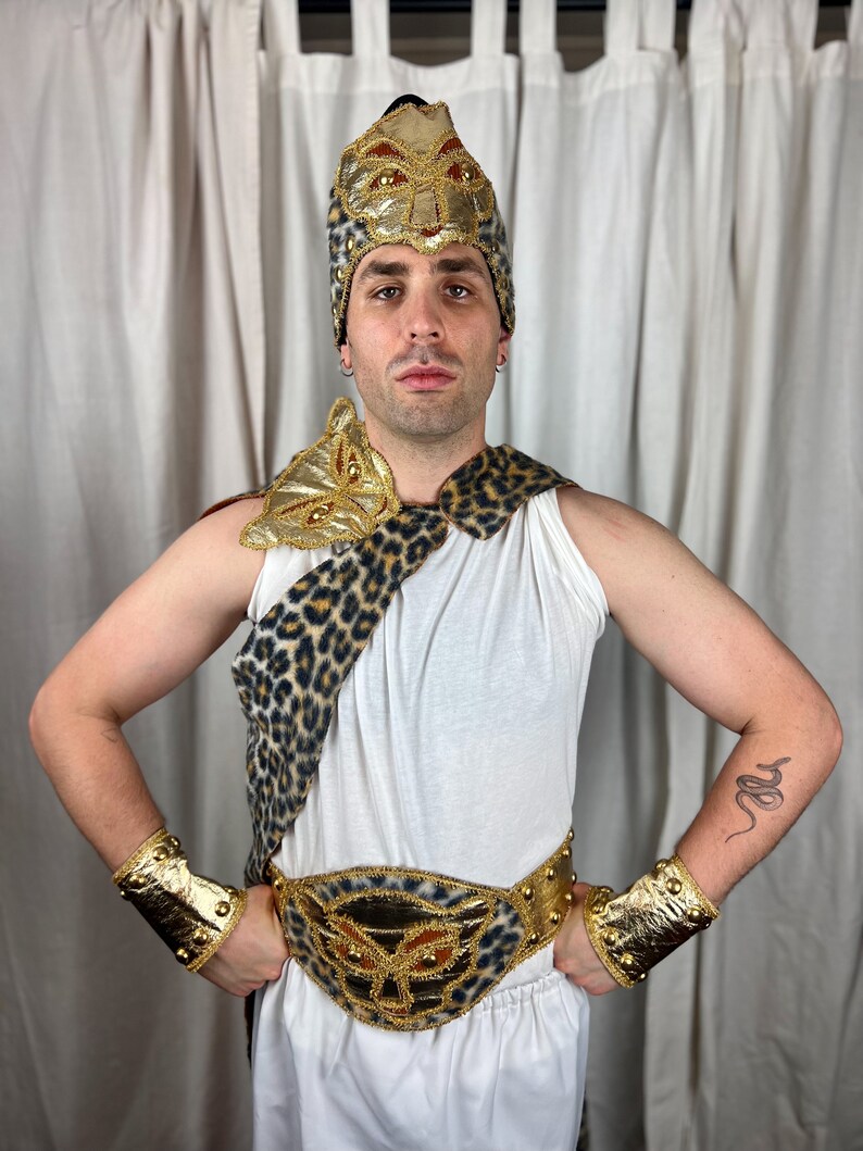 The Mansa Musa - VINTAGE Leopard Print FAUX Fur African King Costume - Etsy