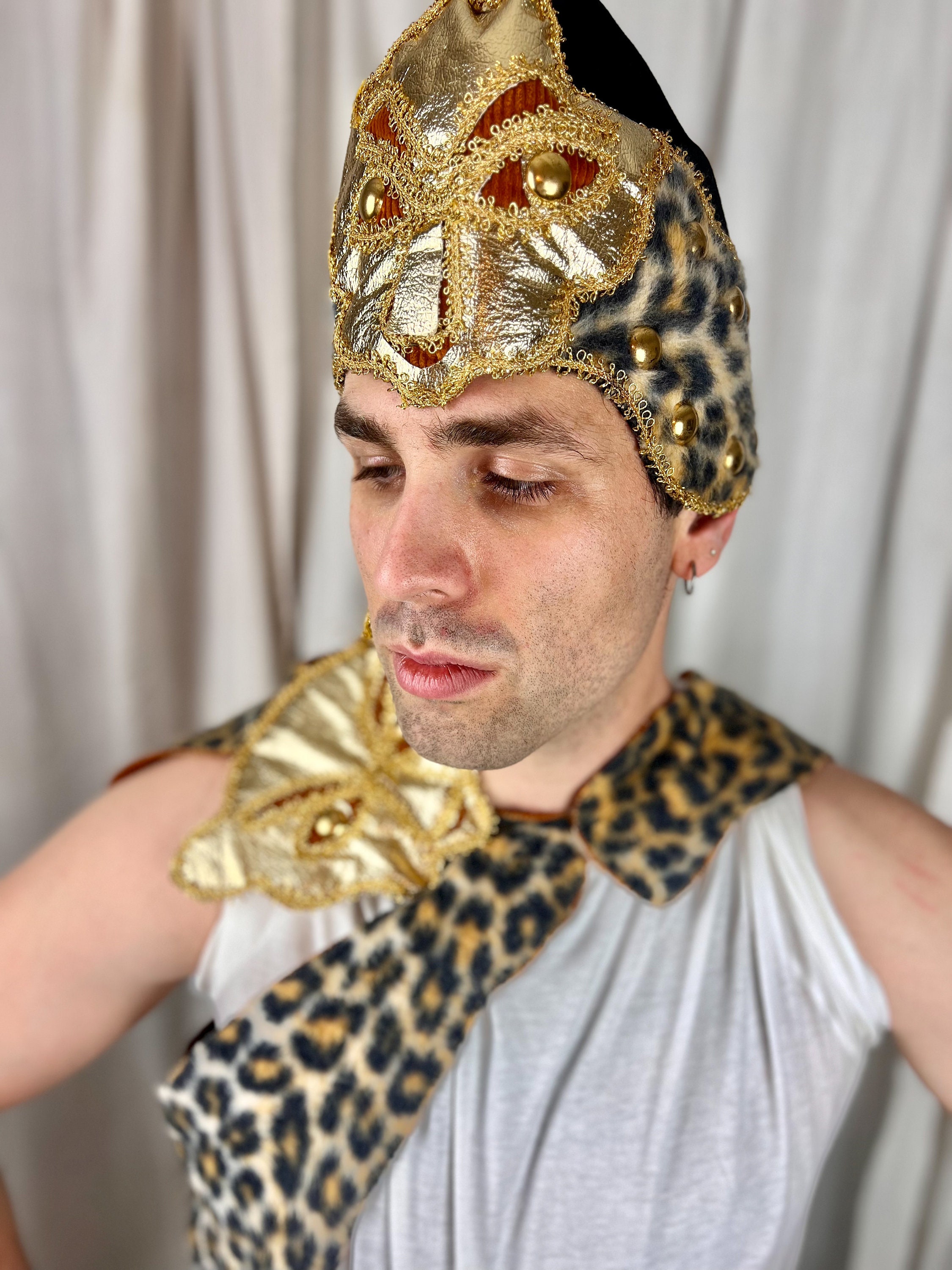 The Mansa Musa - VINTAGE Leopard Print FAUX Fur African King Costume - Etsy