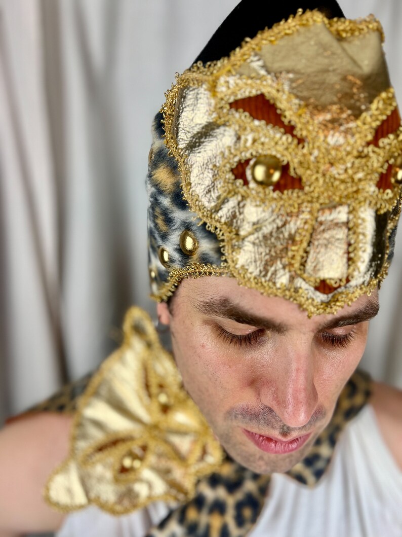 The Mansa Musa - VINTAGE Leopard Print FAUX Fur African King Costume - Etsy