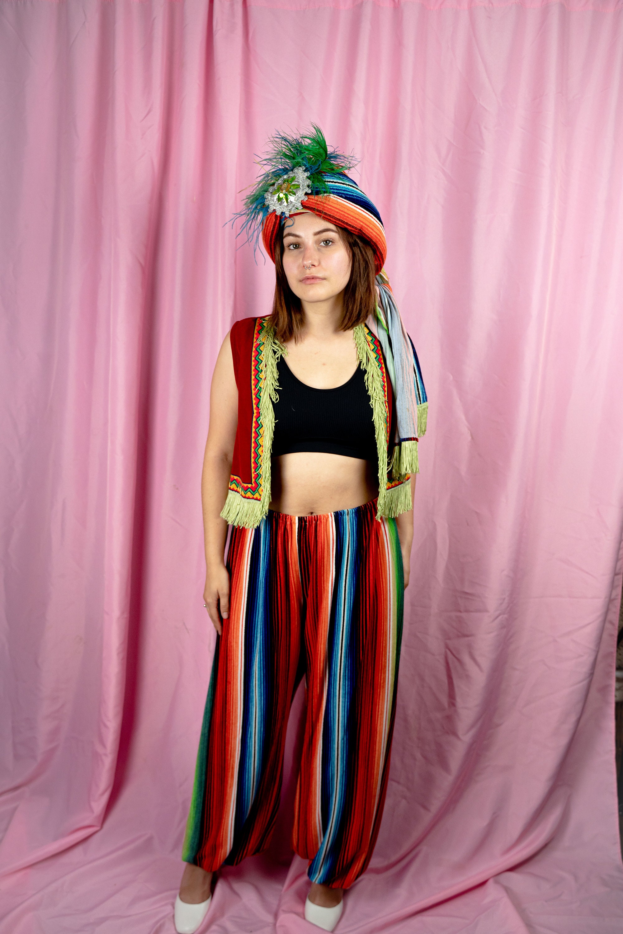 Multi-colored Genie Vintage Costume - Etsy