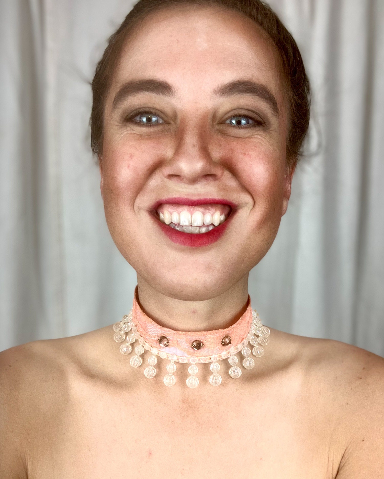 VINTAGE Orange and Pink Saloon Gown - Etsy