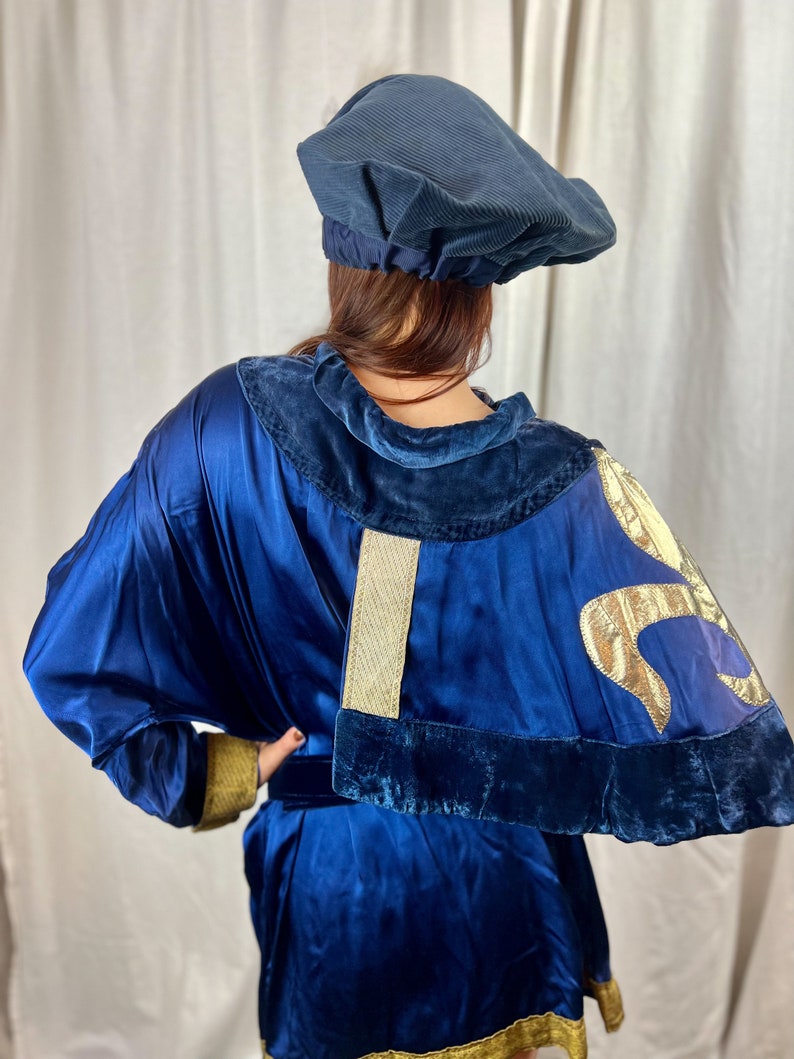 VINTAGE Blue Heralder Unisex Costume With Feather Cap! - Etsy Canada