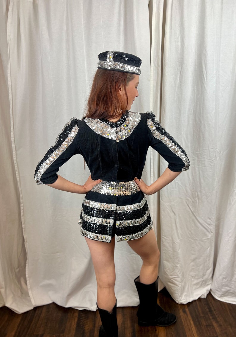 VINTAGE Silver Dancer Velvet and Sequined Costumes Sets - Etsy