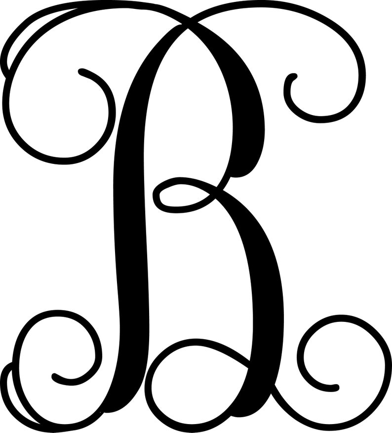 VINE MONOGRAM SVG Vine Alphabet Svg Vine Font Svg Fancy - Etsy Canada