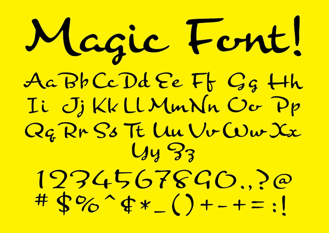 MAGIC FONT SVG Instant Download Alphabet Svg Digital | Etsy UK