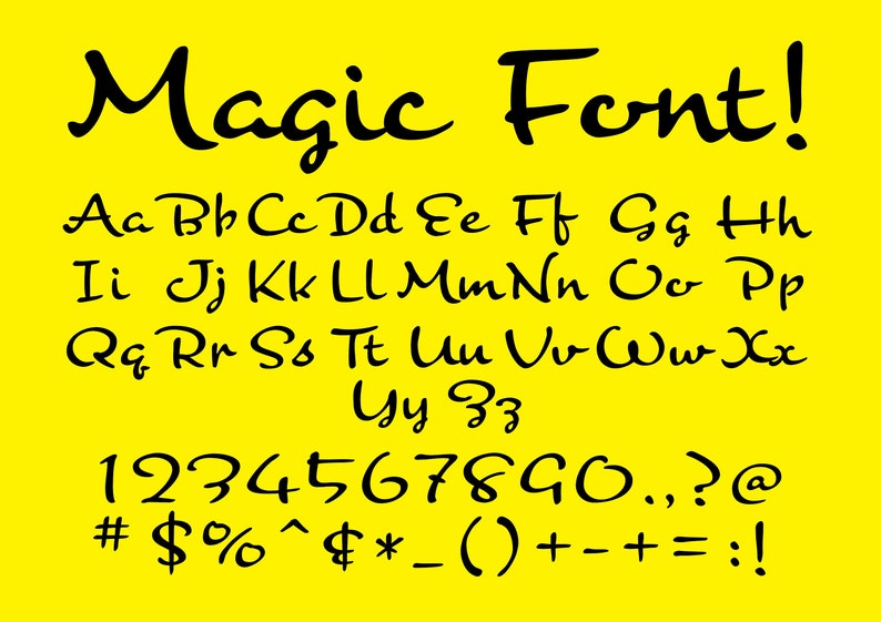 MAGIC FONT SVG Instant Download Alphabet Svg Digital - Etsy UK