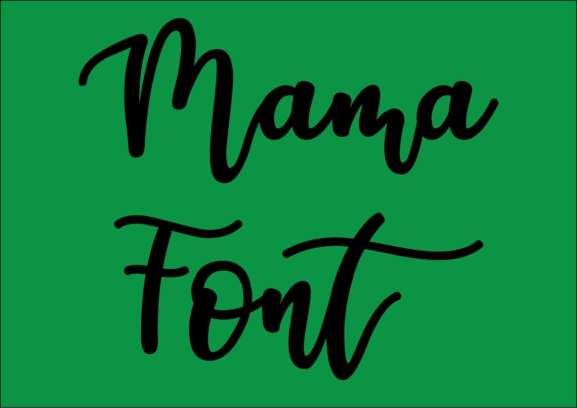 MAMA FONT SVG Mama Svg Mama Alphabet Svg Mama Font Clipart | Etsy