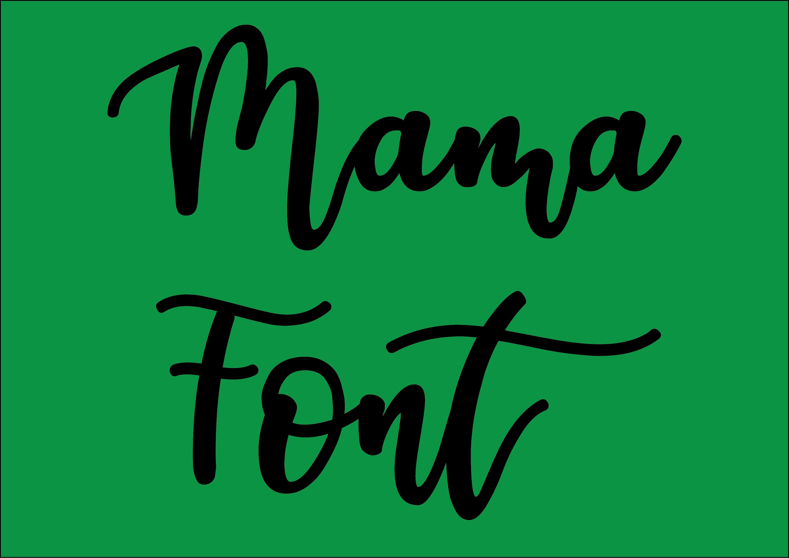 MAMA FONT SVG Mama Svg Mama Alphabet Svg Mama Font Clipart | Etsy