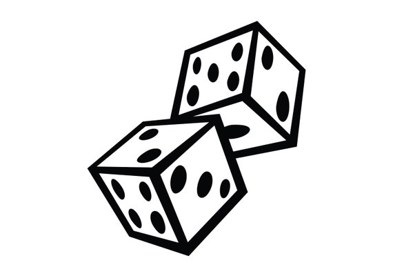 DICE SVG Instant Download Digital Download Dice Dvg Two | Etsy