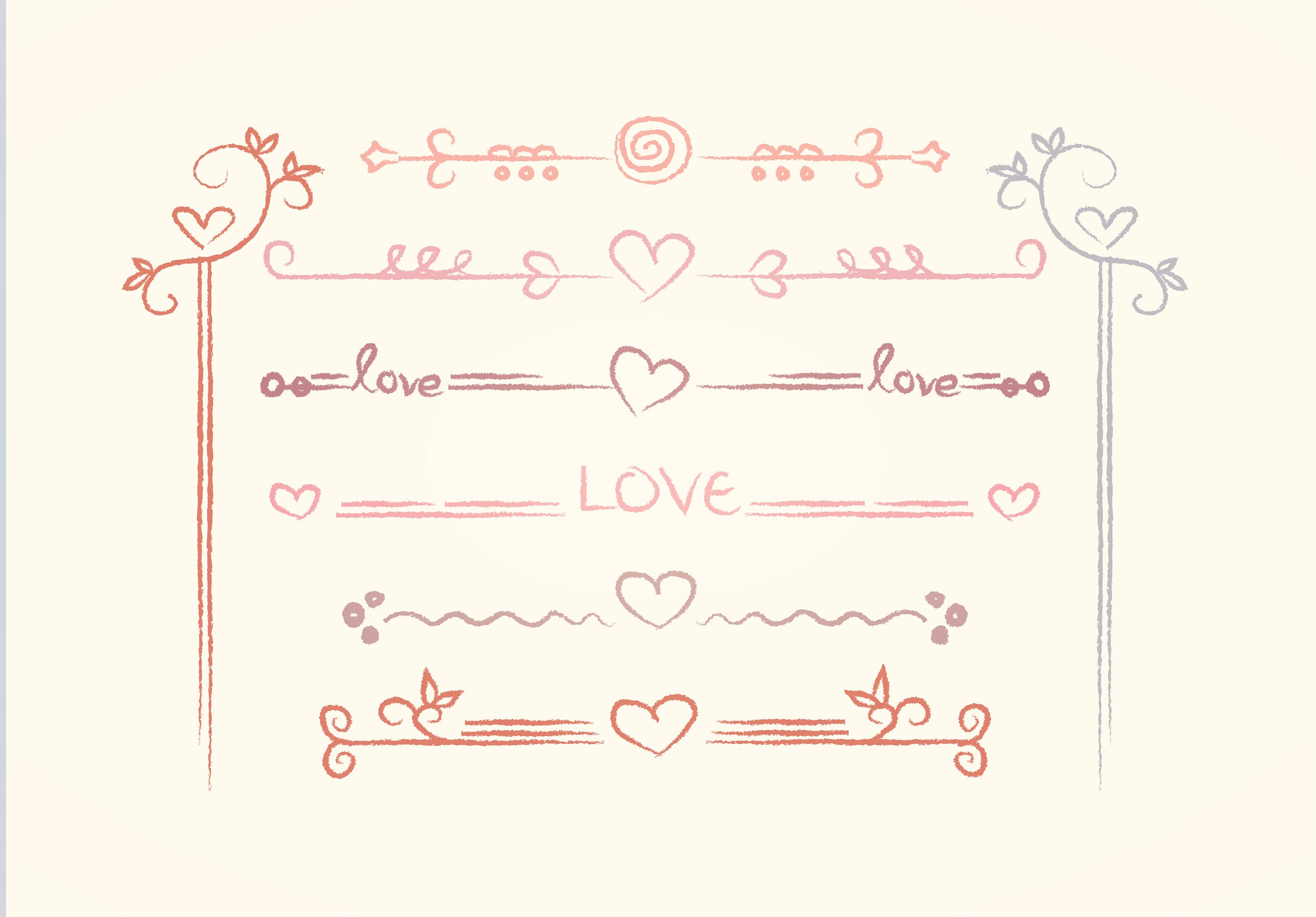 LOVE DIVIDERS SVG Bundle Text Dividers Svg Bundle Divider | Etsy