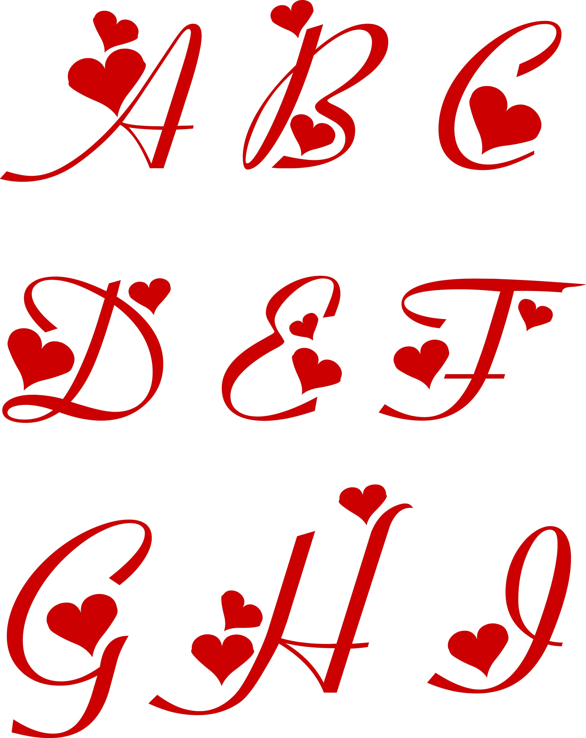 LOVE FONT SVG Silhouette Svg Handwritten Font Svg Heart | Etsy