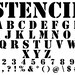 STENCIL FONT SVG, Stencil Alphabet Svg, Instant Download, Instant ...