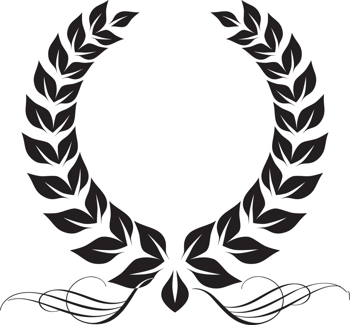 LAUREL WREATHS SVG Wreath Svg Bundle Laurel Svg Instant | Etsy UK