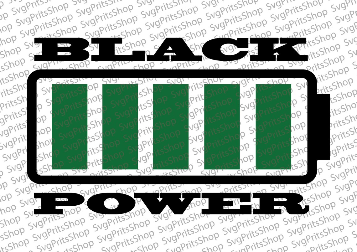 BLACK POWER SVG Instant Download Digital Download Black | Etsy