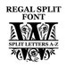 REGAL Split Font SVG, Regal Alphabet Svg, Letters Svg, Regal Letters ...
