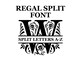 REGAL Split Font SVG Regal Alphabet Svg Letters Svg Regal - Etsy Canada