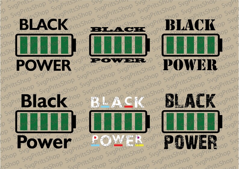 BLACK POWER SVG Instant Download Digital Download Black | Etsy