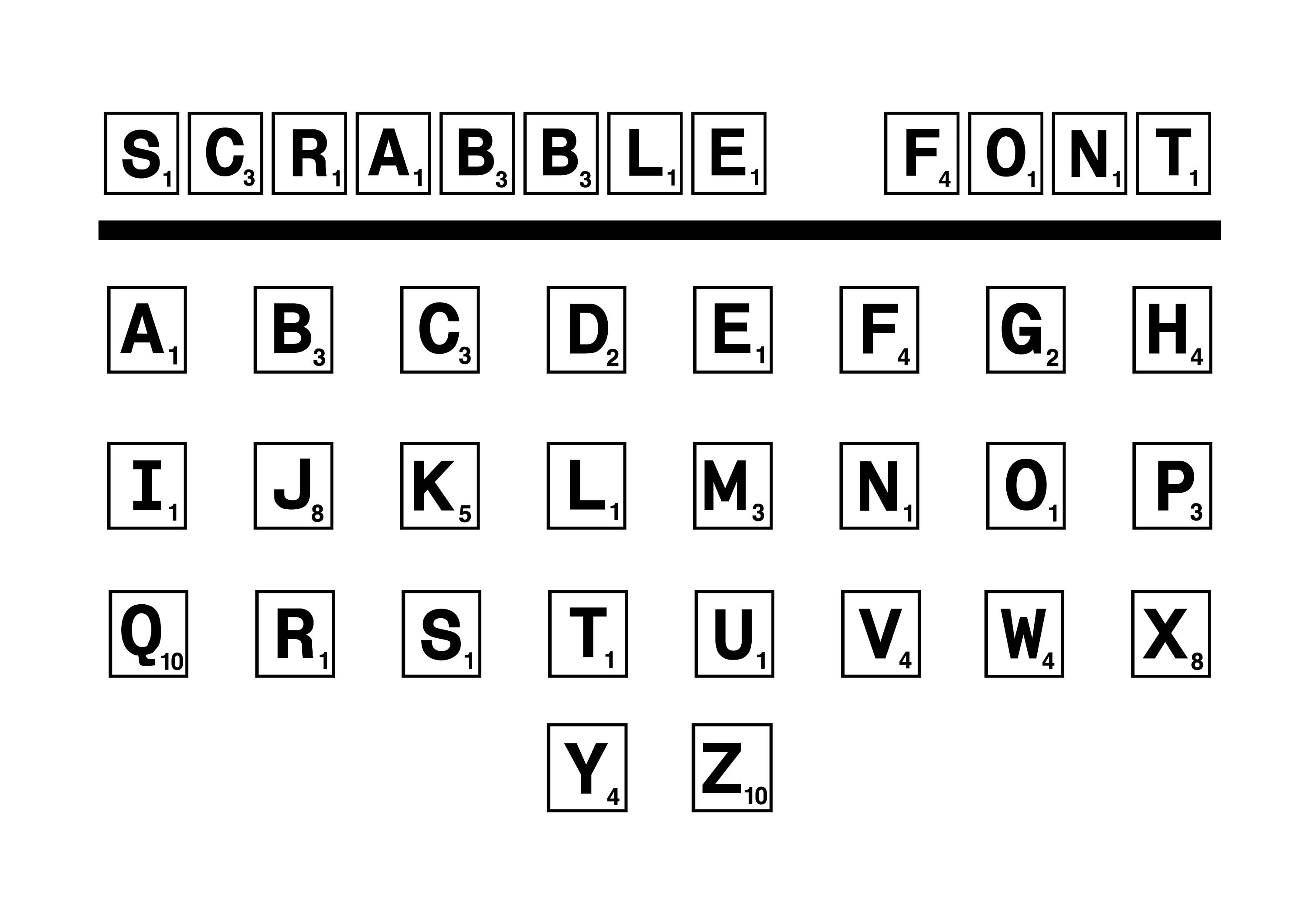 SCRABBLE FONT SVG Scrabble Alphabet Svg Scrabble Letters - Etsy