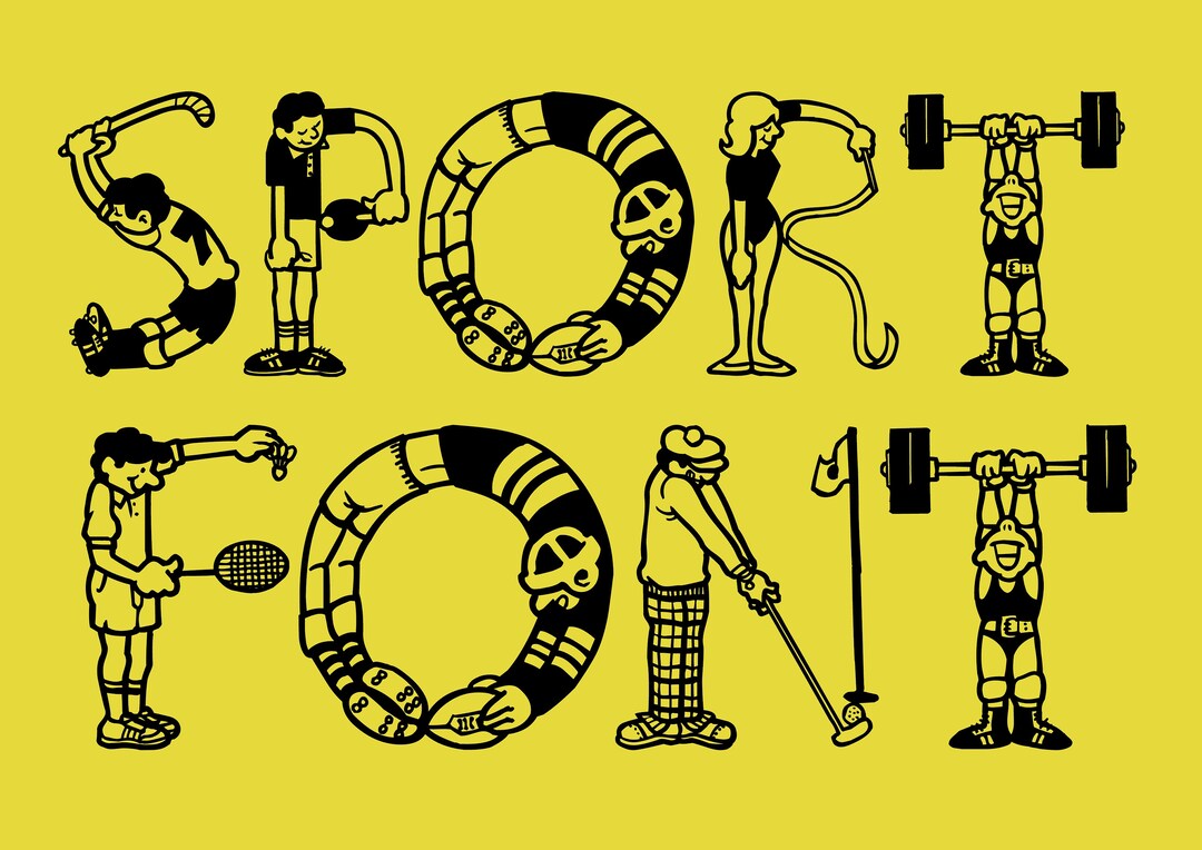 SPORT FONT SVG, Instant Download, Sport Svg, Sport Alphabet Svg, Font ...