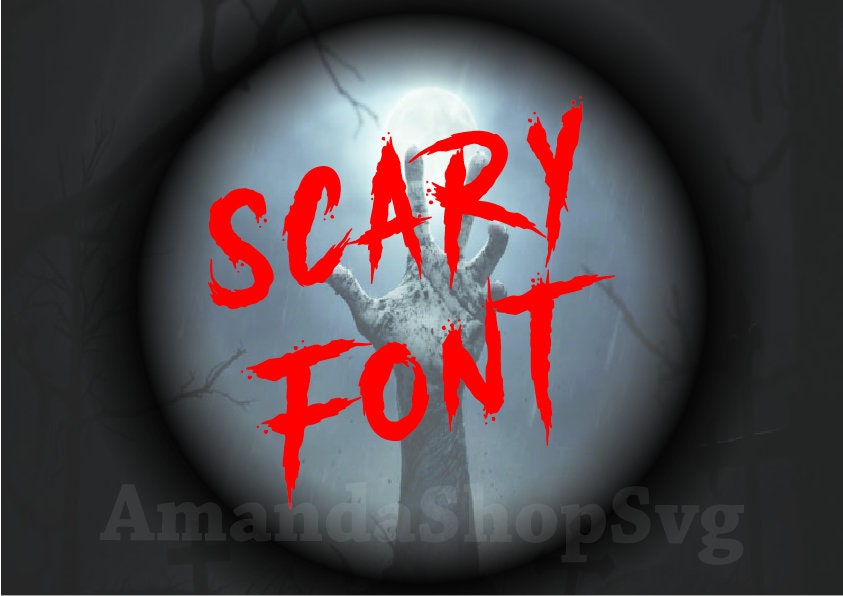 Scary Font SVG Scary Alphabet Svg Horror Font Svg Horror - Etsy Canada