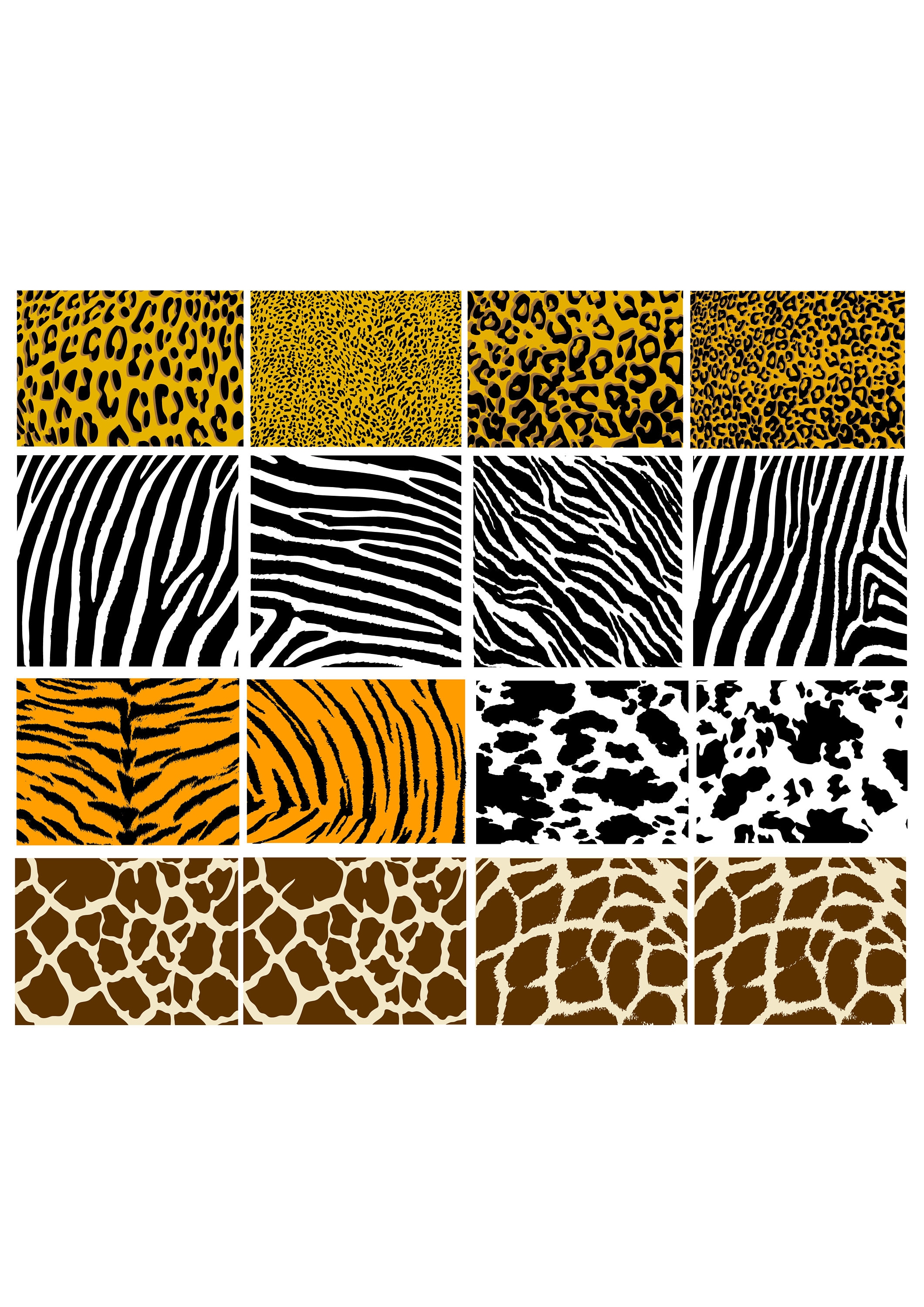 ANIMAL PRINT SVG Bundle Animal Pattern Svg Animal Svg | Etsy