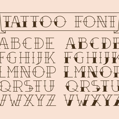 FONT SVG BUNDLE Instant Download Alphabet Svg Digital - Etsy