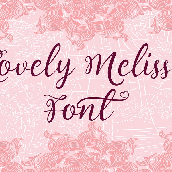 Lovely Font Clipart - Etsy