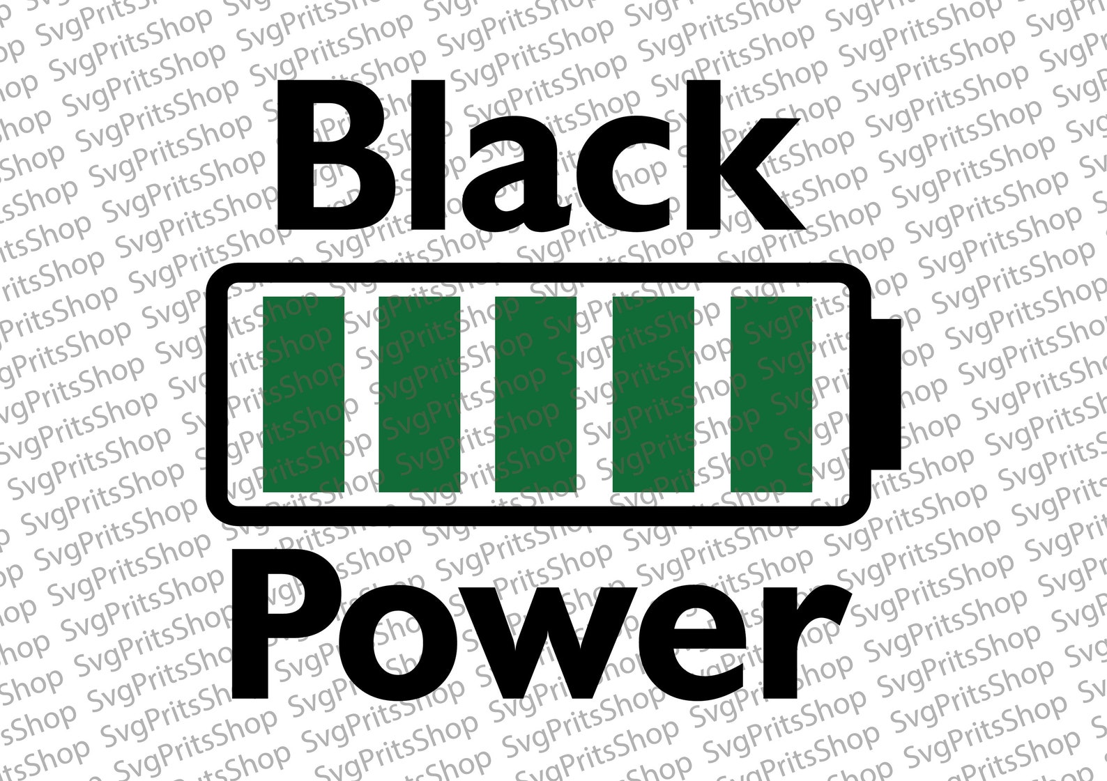 BLACK POWER SVG Instant Download Digital Download Black | Etsy