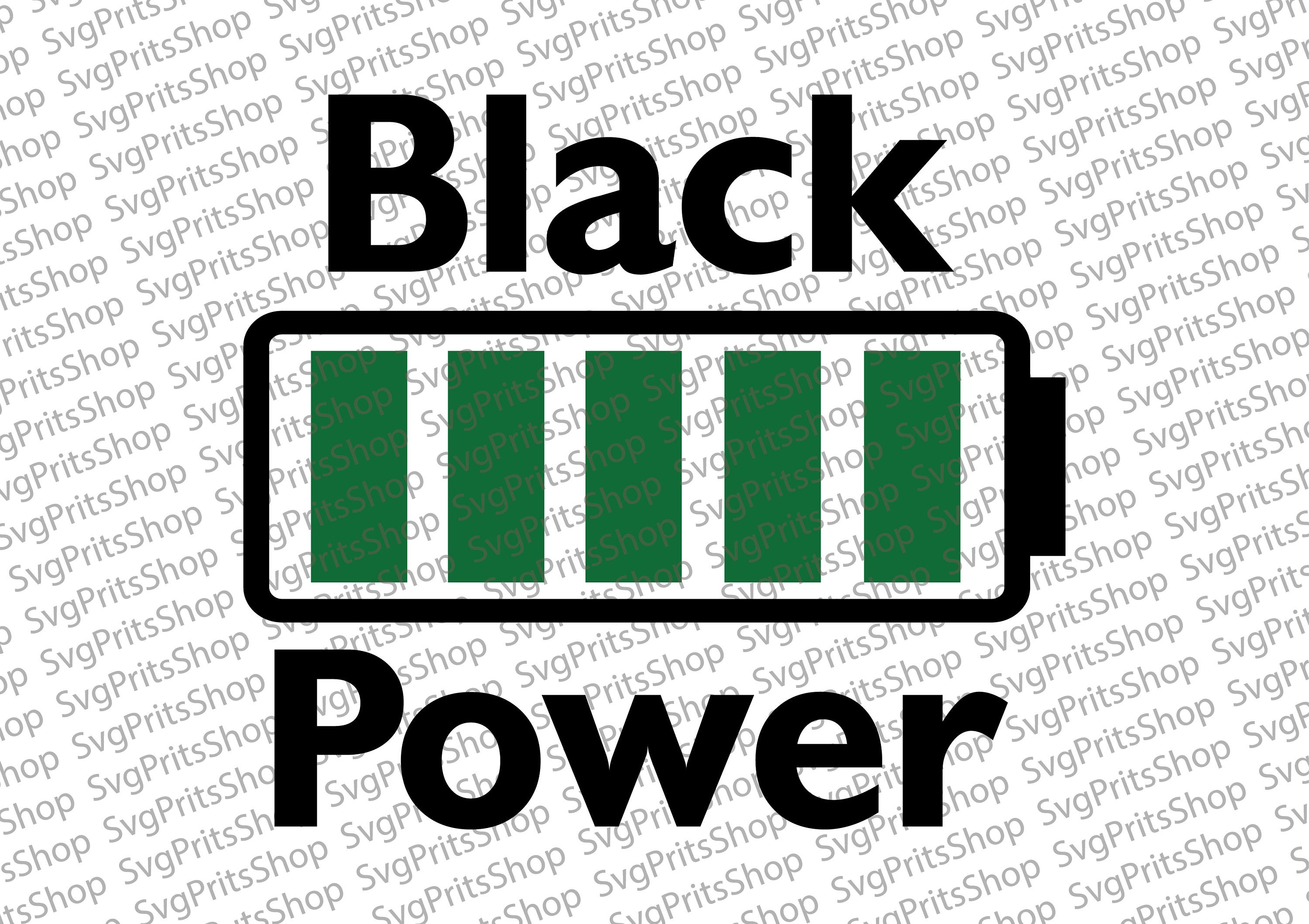 BLACK POWER SVG Instant Download Digital Download Black - Etsy