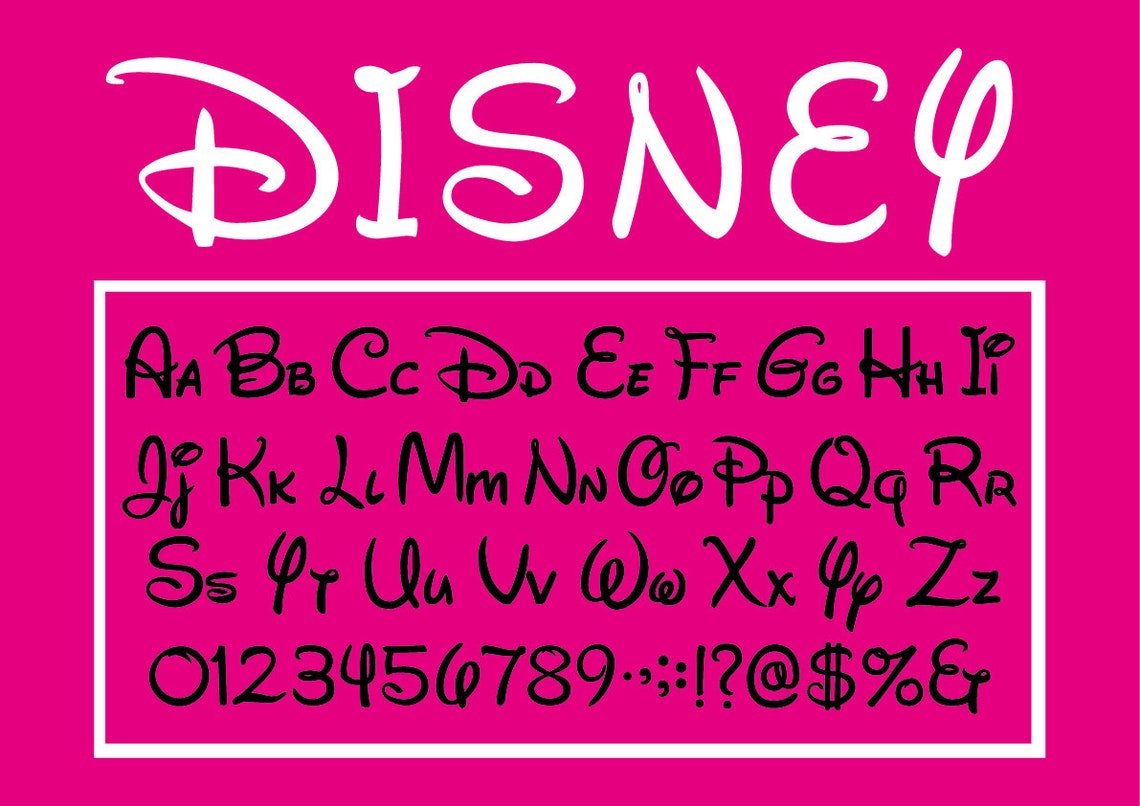 Mickey Font SVG Mickey SVG Mickey Cricut Mouse Alphabet - Etsy