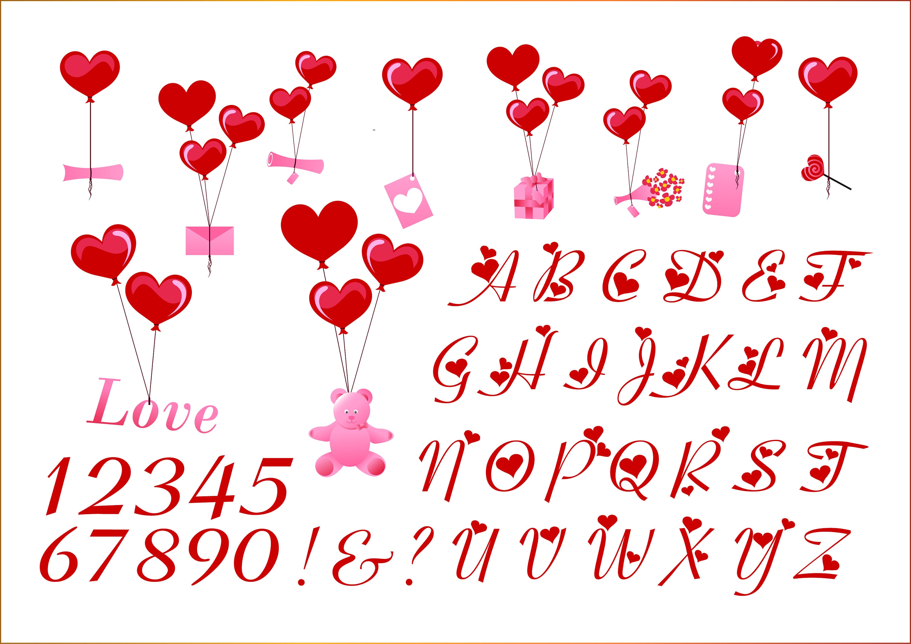 LOVE FONT SVG Silhouette Svg Handwritten Font Svg Heart - Etsy Canada