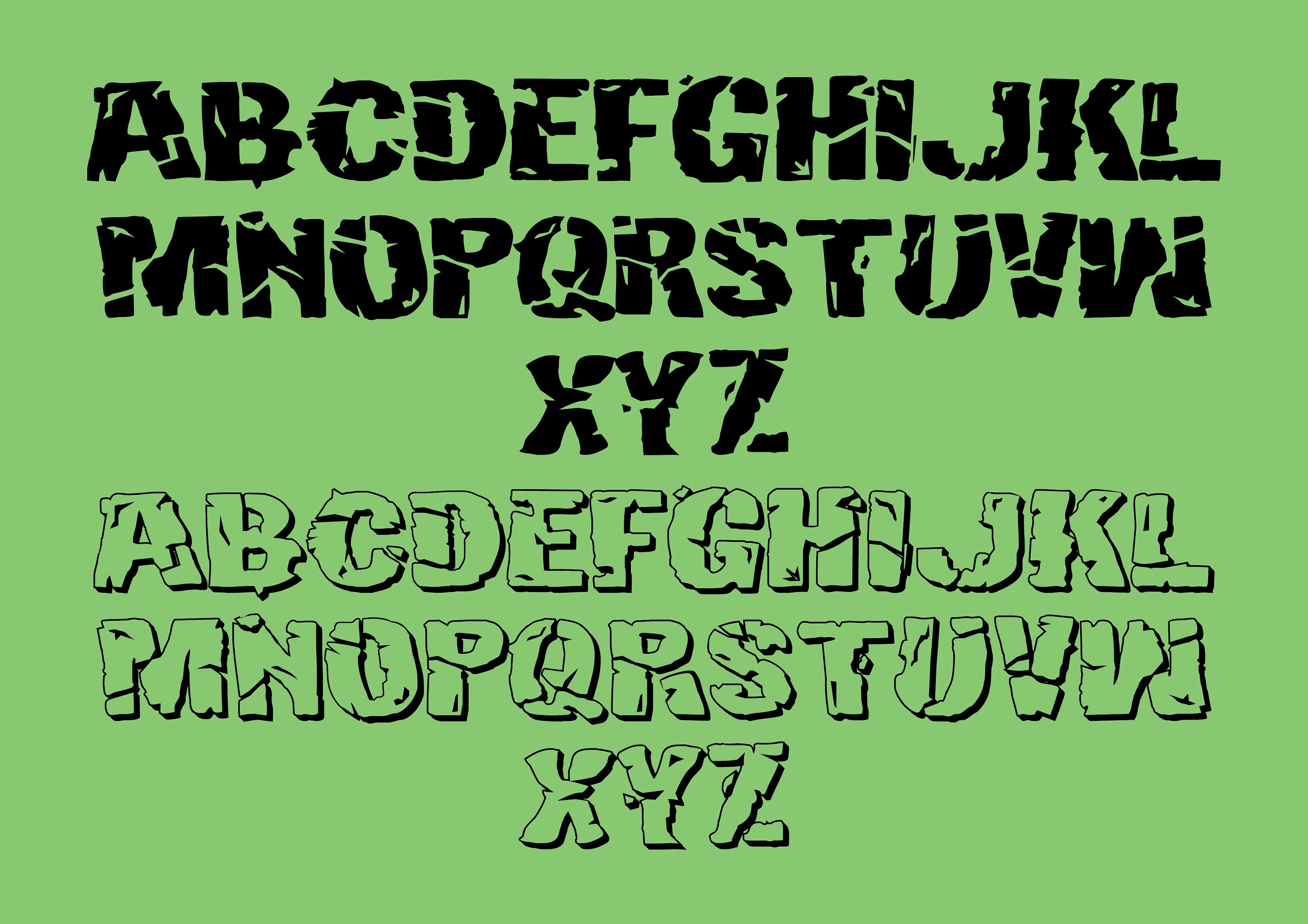 HULK FONT SVG Hulk Svg Hulk Alphabet Svg Font Svg Instant - Etsy