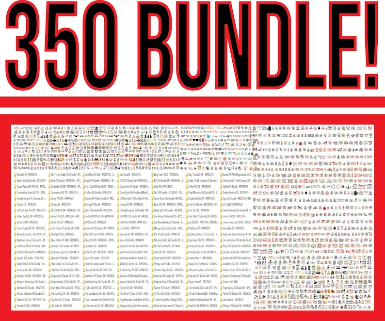 MEGA BUNDLE SVG Bundle Big Clipart T Shirt Designs Svg - Etsy