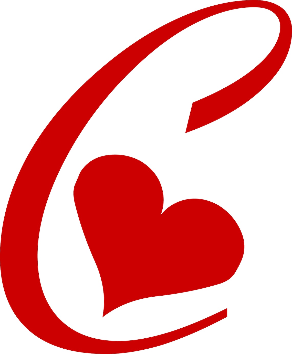 LOVE FONT SVG Silhouette Svg Handwritten Font Svg Heart | Etsy