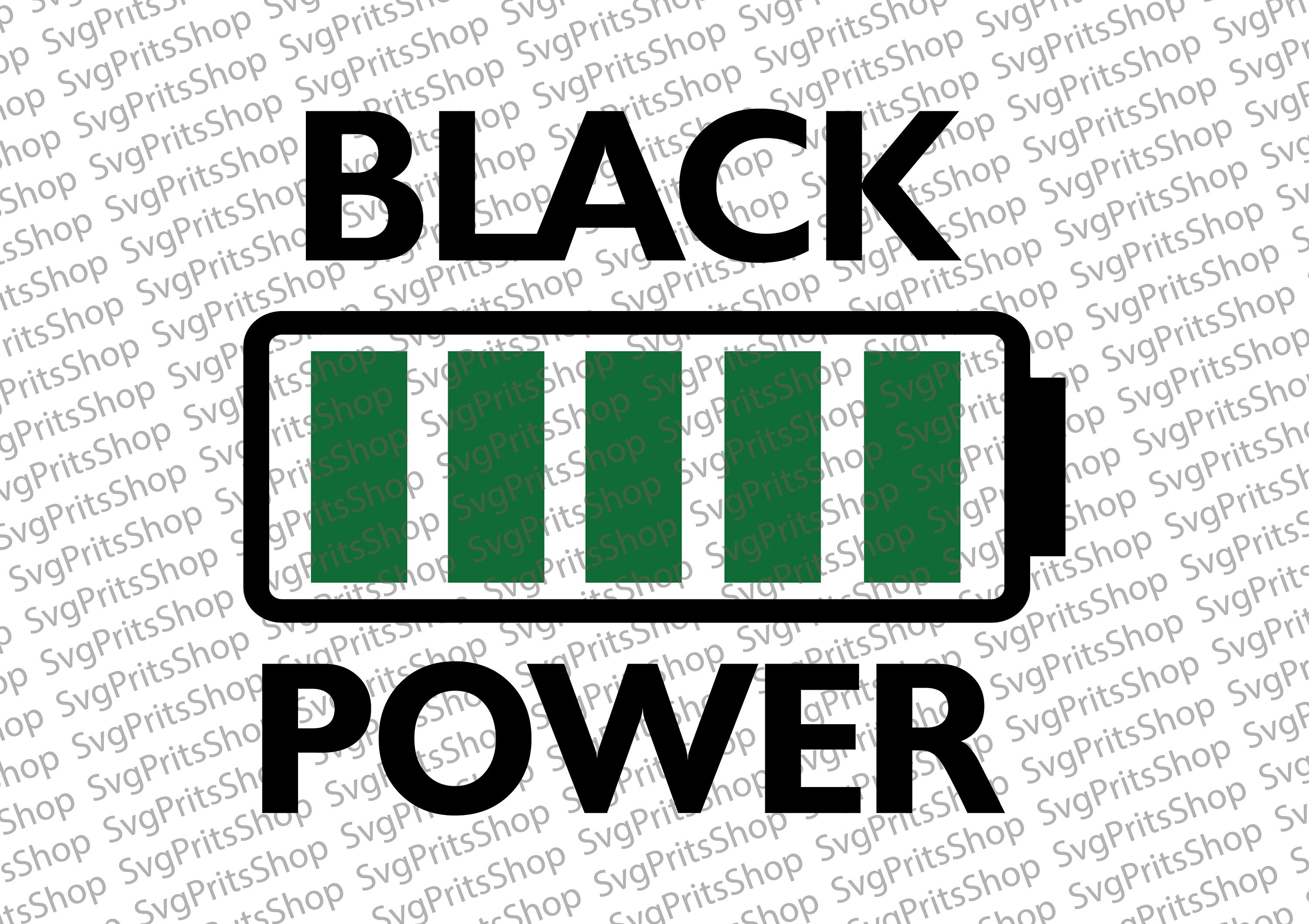 BLACK POWER SVG Instant Download Digital Download Black | Etsy