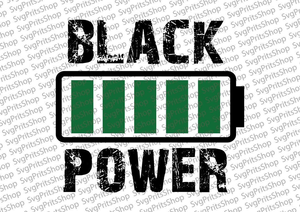 BLACK POWER SVG Instant Download Digital Download Black | Etsy