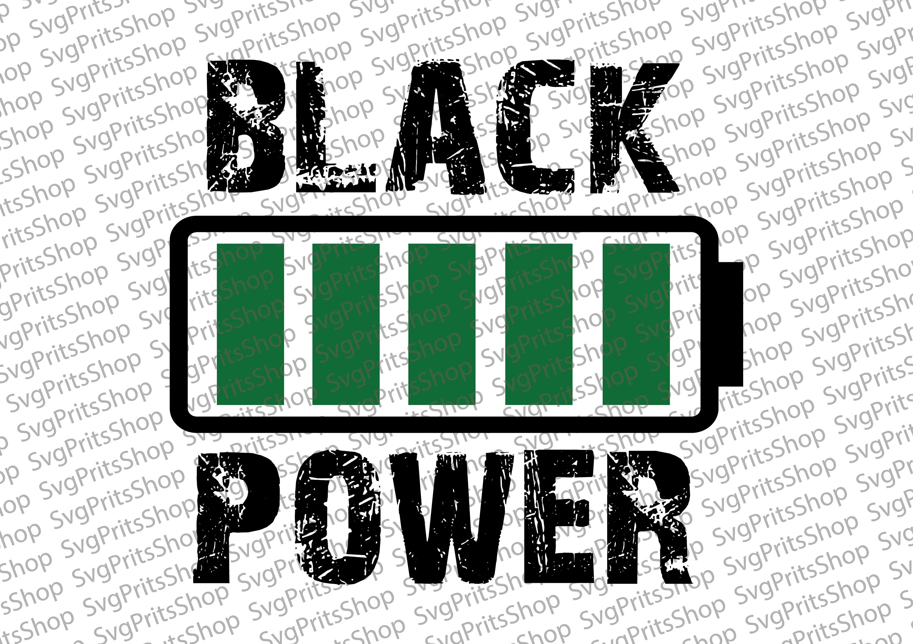 BLACK POWER SVG Instant Download Digital Download Black | Etsy