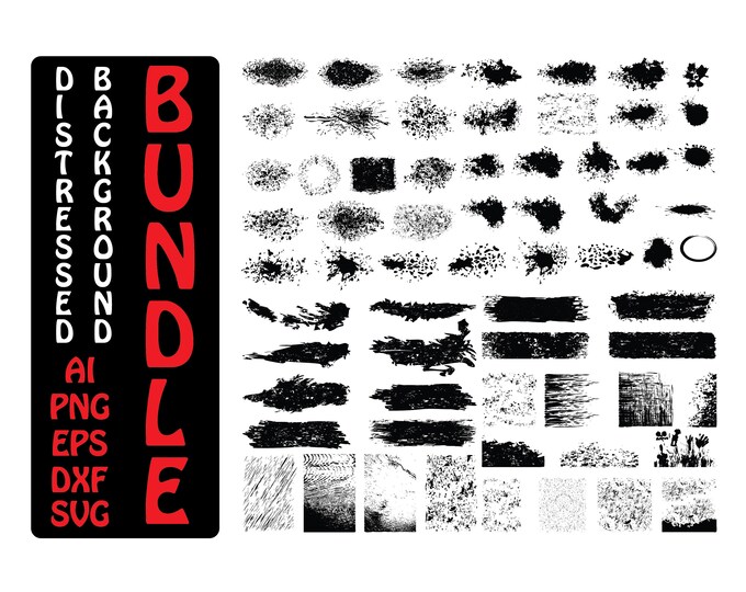 DISTRESSED BACKGROUND SVG, Grunge Background Svg, Distressed Background ...