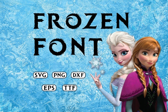 FROZEN FONT SVG Font Svg Frozen Svg Frozen Alphabet Svg | Etsy UK