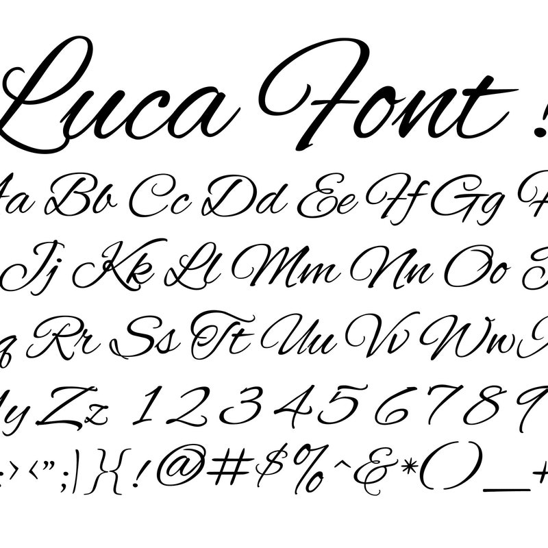 Cursive Fonts - Etsy