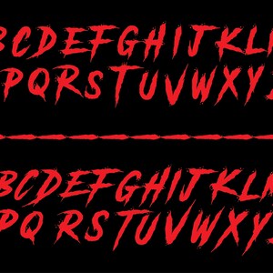 HORROR FONT SVG, Instant Download, Alphabet Svg, Digital Download, Font ...