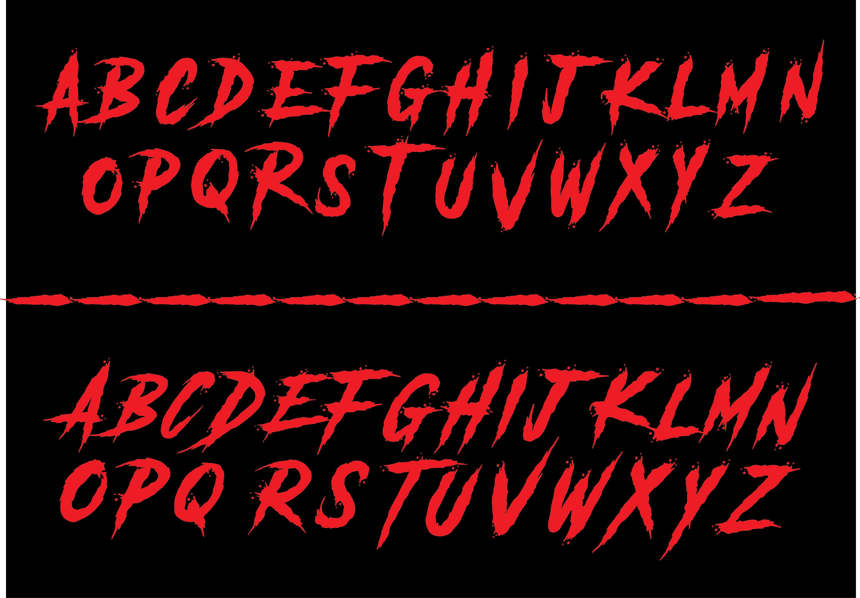 HORROR FONT SVG Instant Download Alphabet Svg Digital | Etsy UK