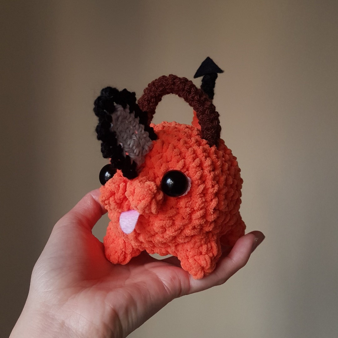 Crochet Chainsaw Devil Plush Toy | Handmade | Desk Buddy | Soft Toy - Etsy