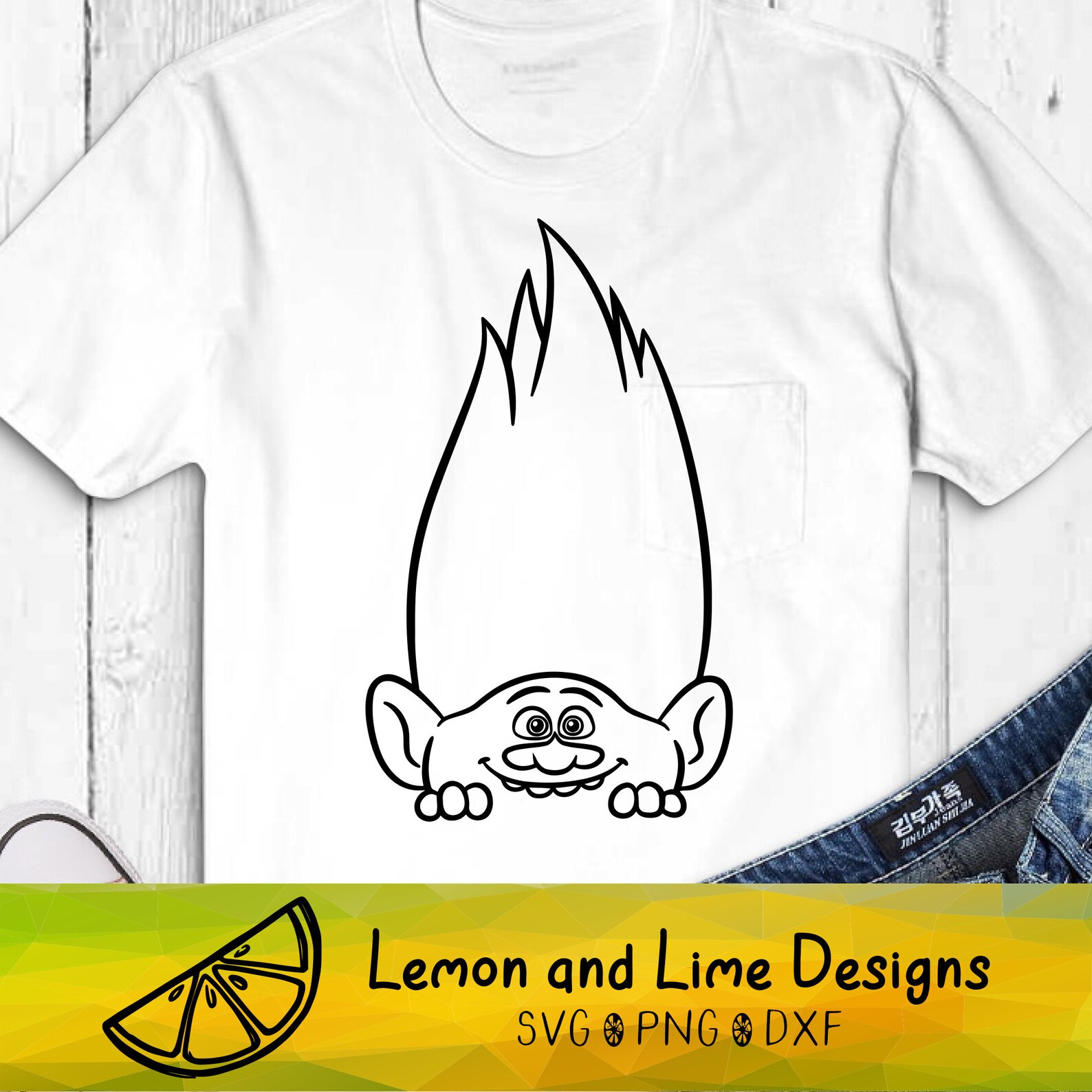 Branch Peeking SVG Cut File, Trolls Movie SVG, Animation Movie SVG Png ...