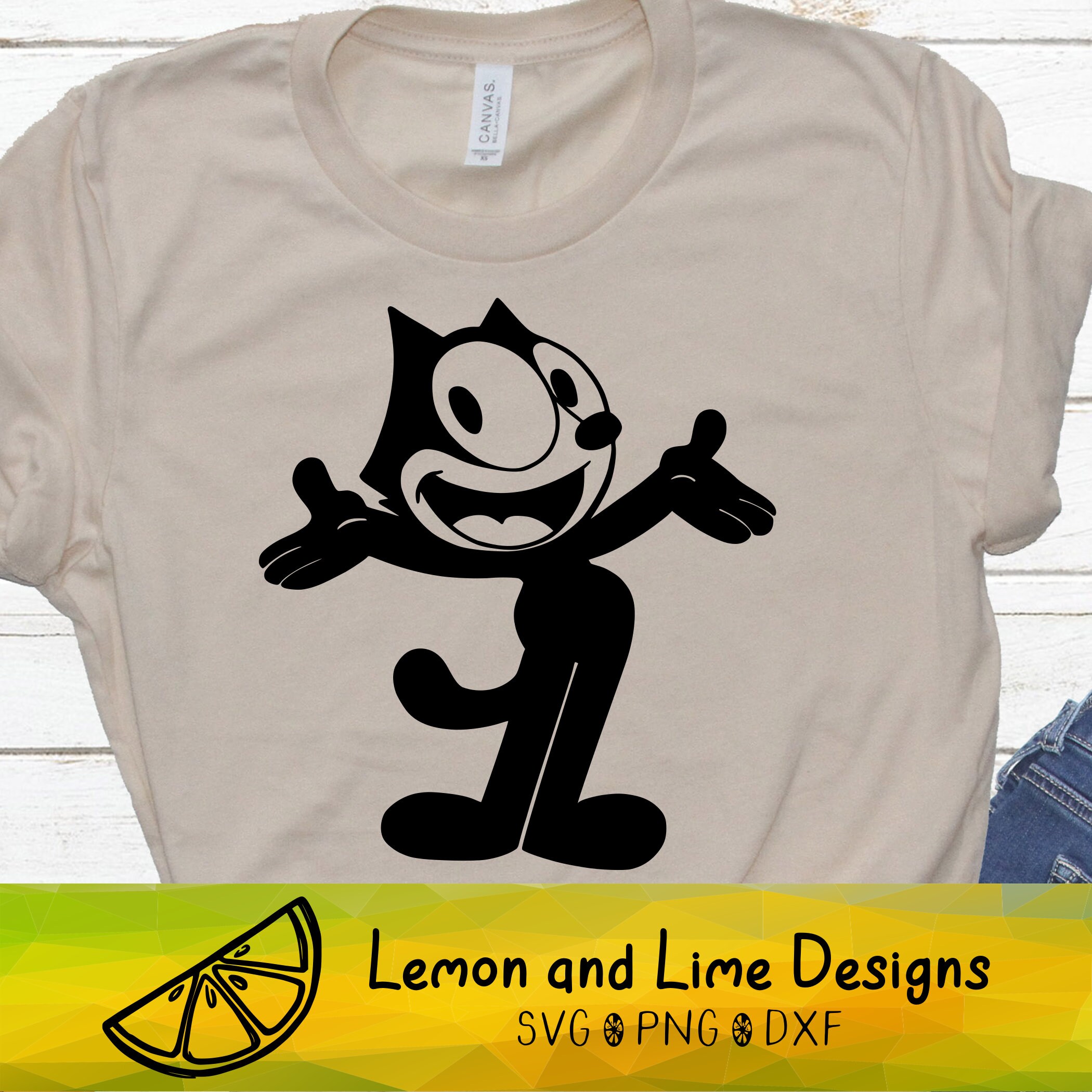 Felix the Cat SVG Cut File Classic Cartoon SVG Cartoon Show | Etsy